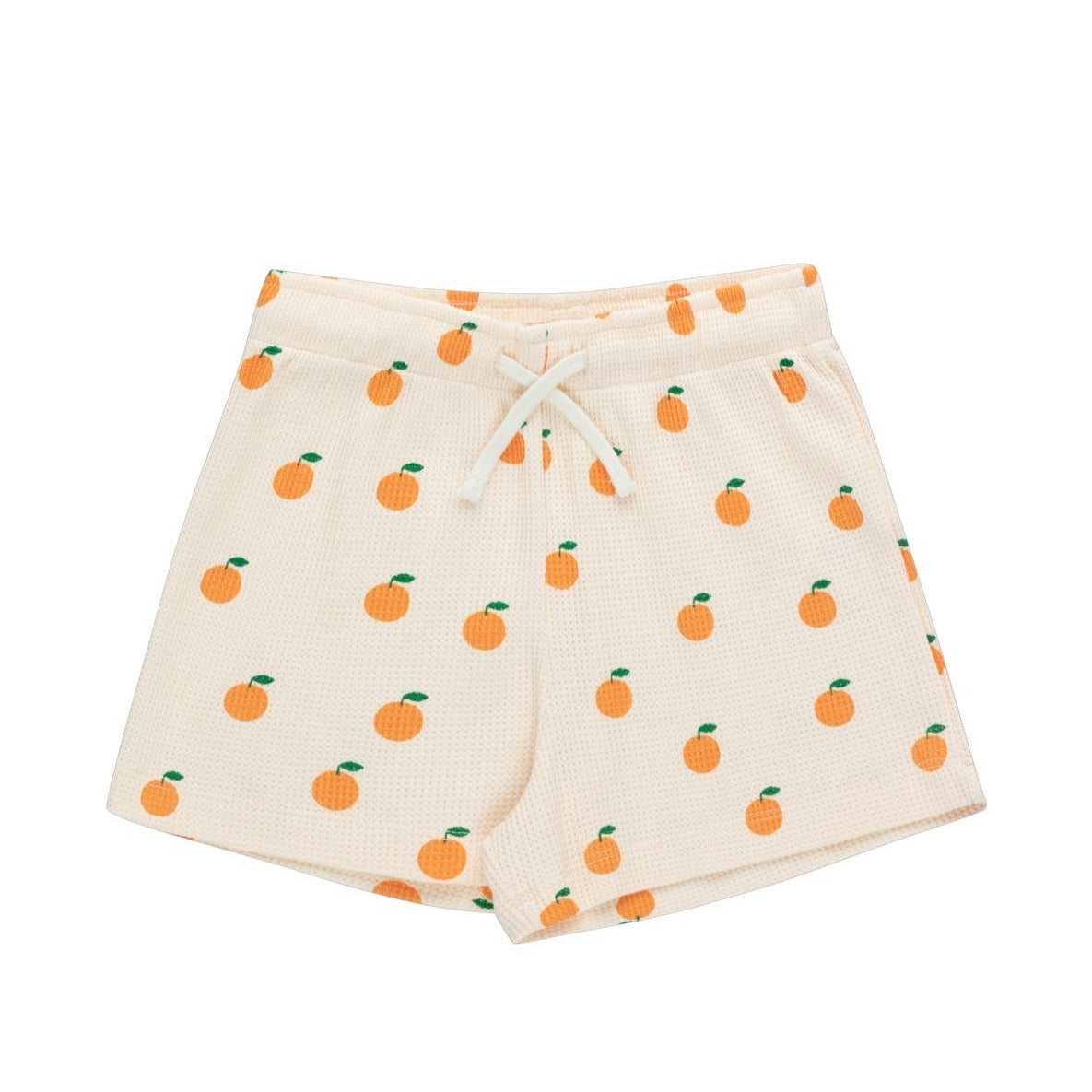 TINYCOTTONS Kids ORANGES SHORT in Light Cream/Orange 104 – Mom Loves Me Children Boutique