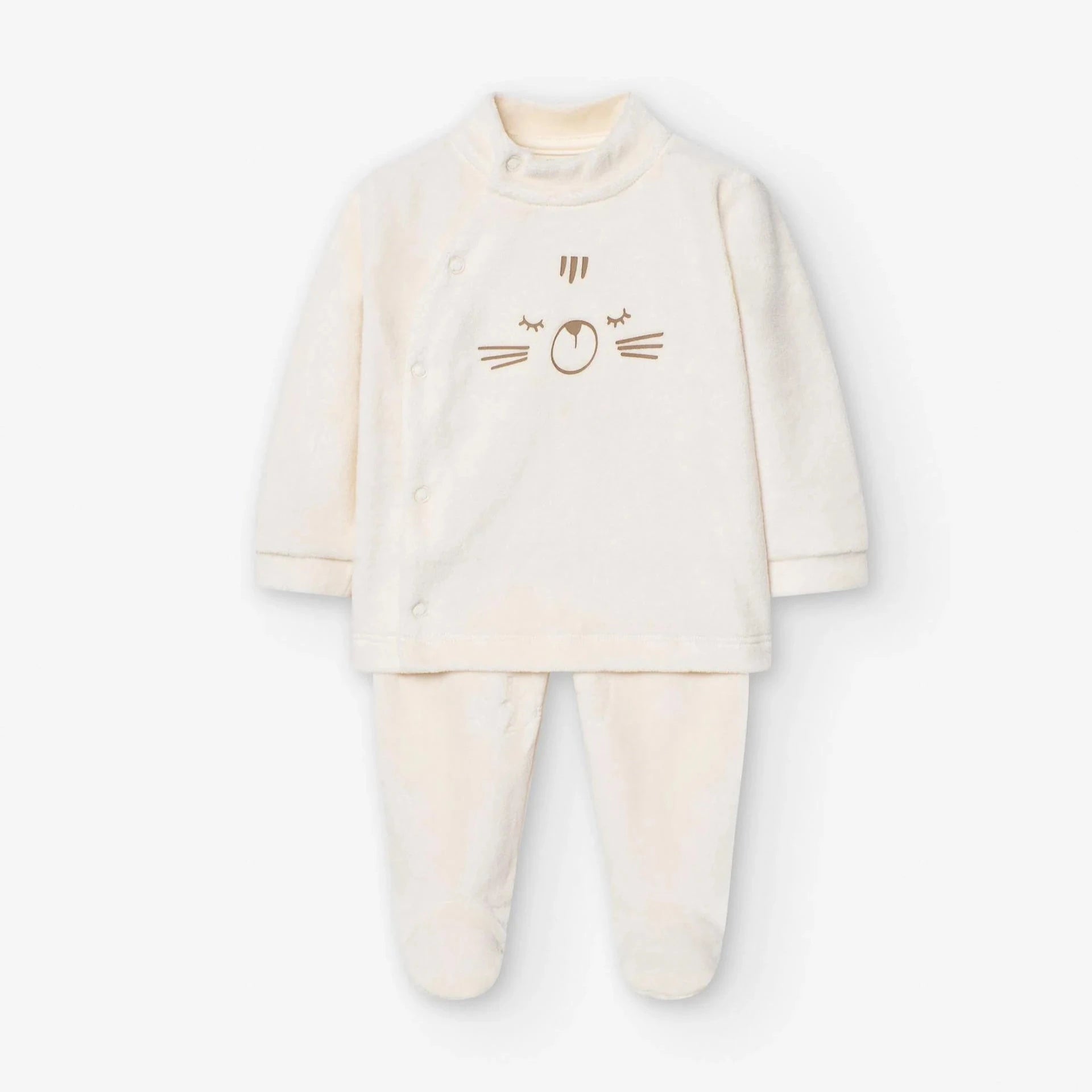 Losan Baby Beige Velvet Suit - Newborn – Mom Loves Me Children Boutique