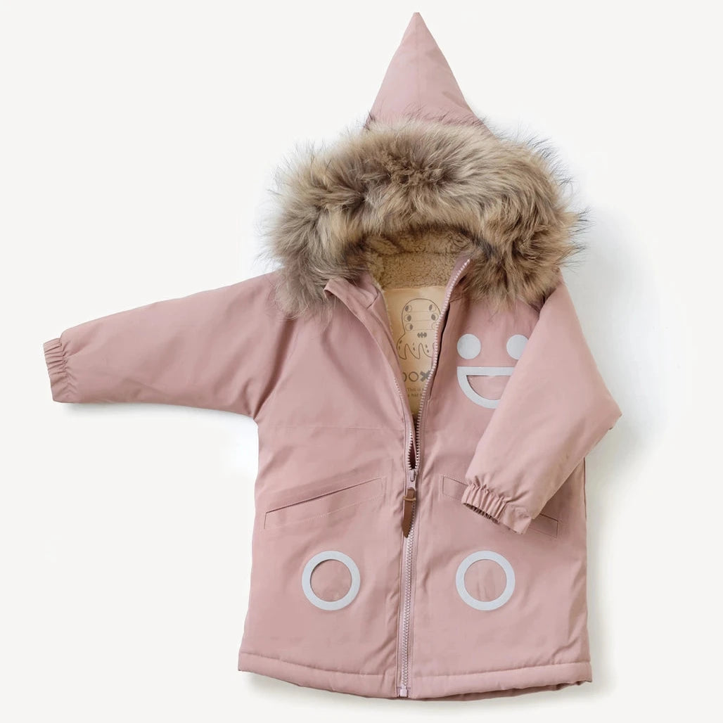 BOXBO Kids Mid-Length Waterproof & Snowproof Winter Coat - Pink – Mom ...