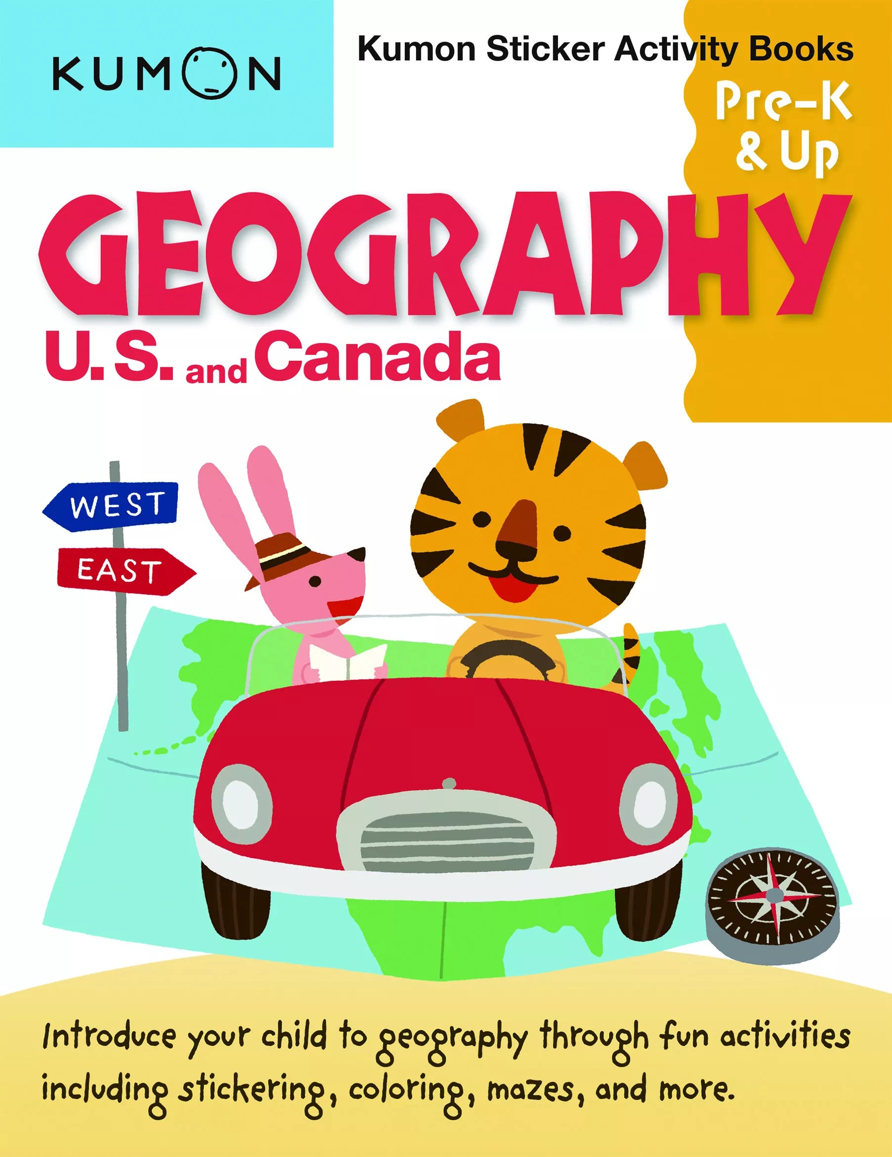 >KUMON Geography: U.S. And Canada Sticker Activity Book Age 6-8 – Mom ...