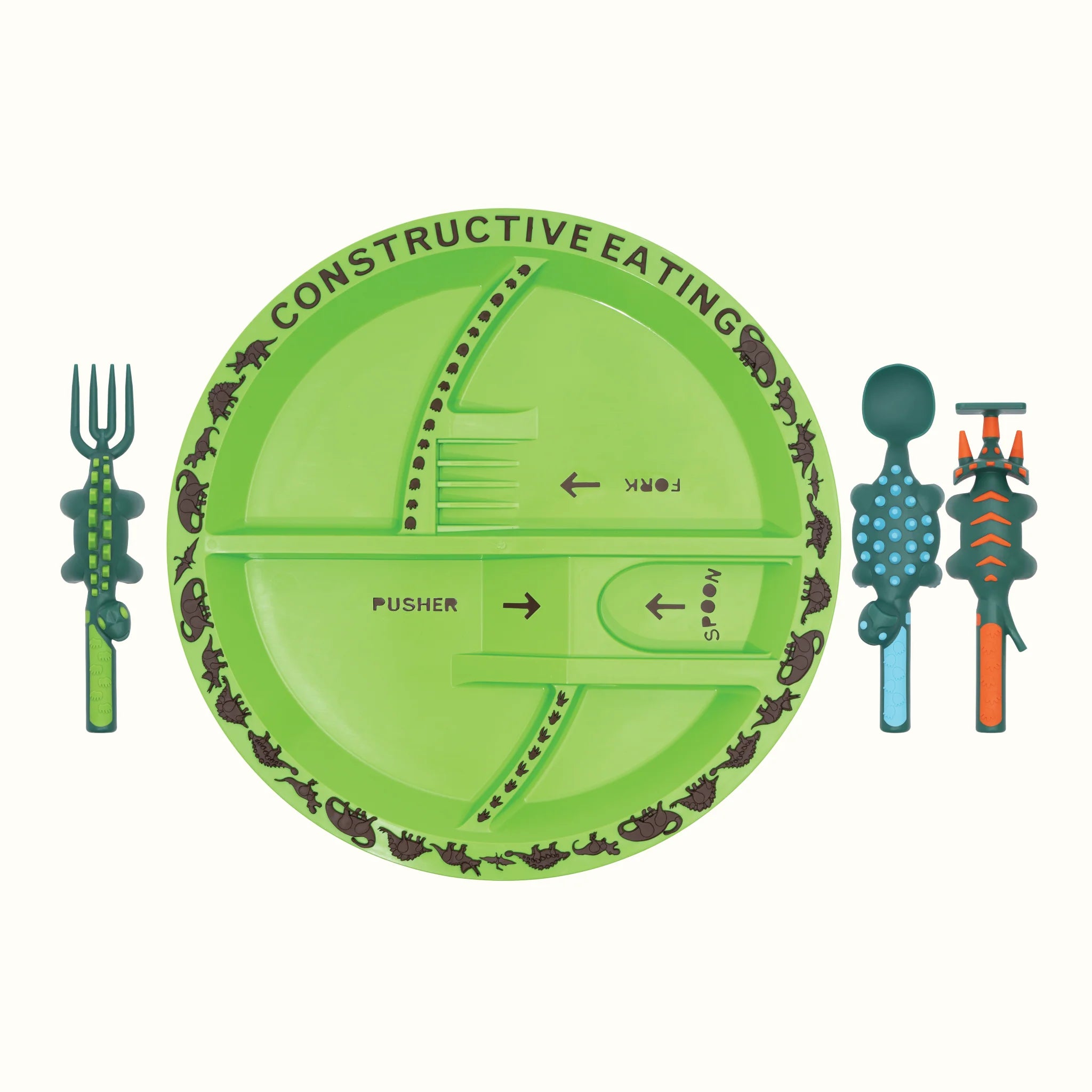 Constructive Eating - Dino Utensils & Plate Combo – Mom Loves Me ...