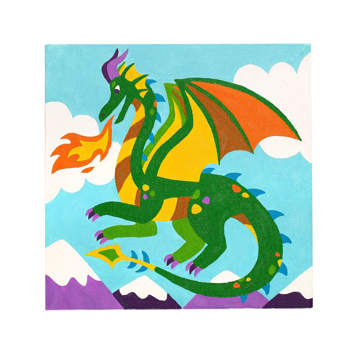 OOLY Colorific Canvas Paint by Number Kit - Fantastic Dragon – Mom ...