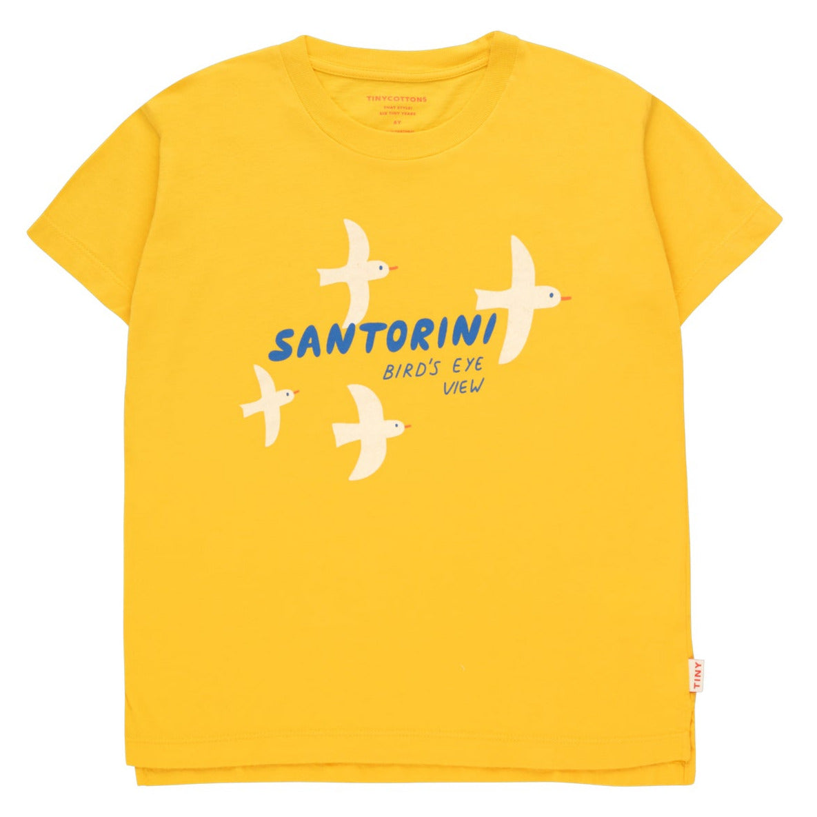 TINYCOTTONS Kids SANTORINI BIRDS TEE in Yellow/Light Cream – Mom Loves ...