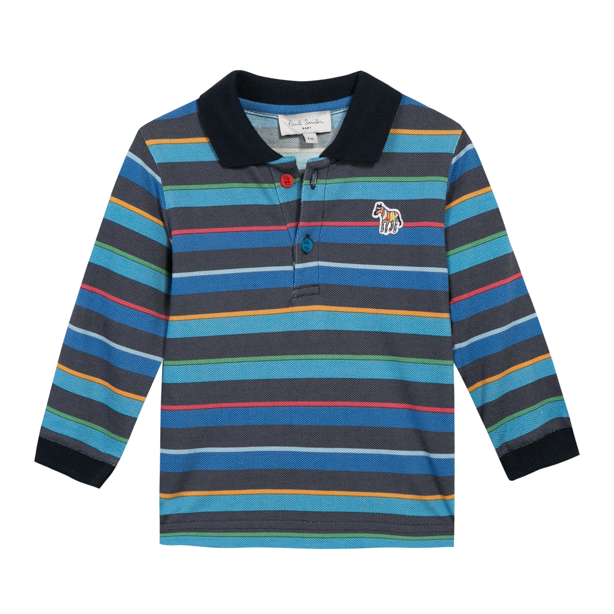Paul Smith Baby Navy Striped Polo Shirt - 6M – Mom Loves Me Children ...